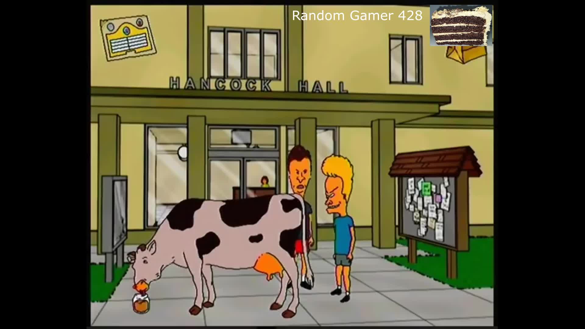 Beavis and Butthead collect items from a cow Beavis and Butthead D U PC ...
