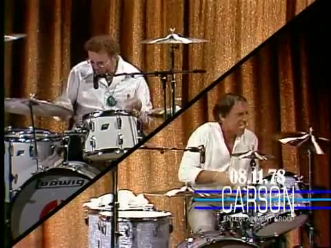 Buddy Rich and Ed Shaughnessy play drums