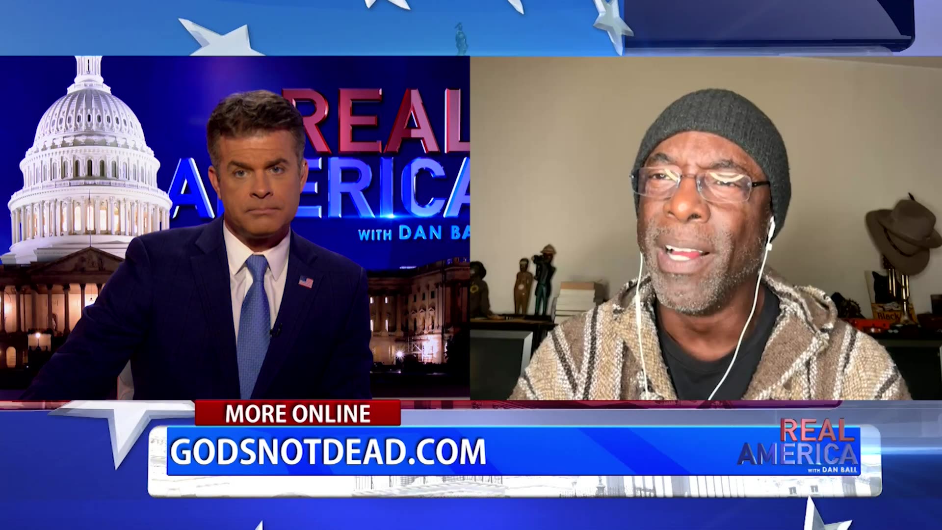 REAL AMERICA -- Dan Ball W/ Isaiah Washington, New 'God's Not Dead ...