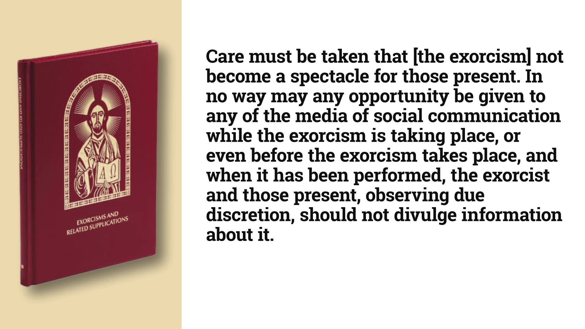 Exorcism (the Old and New Rites of Exorcism) - Jimmy Akin's Mysterious ...