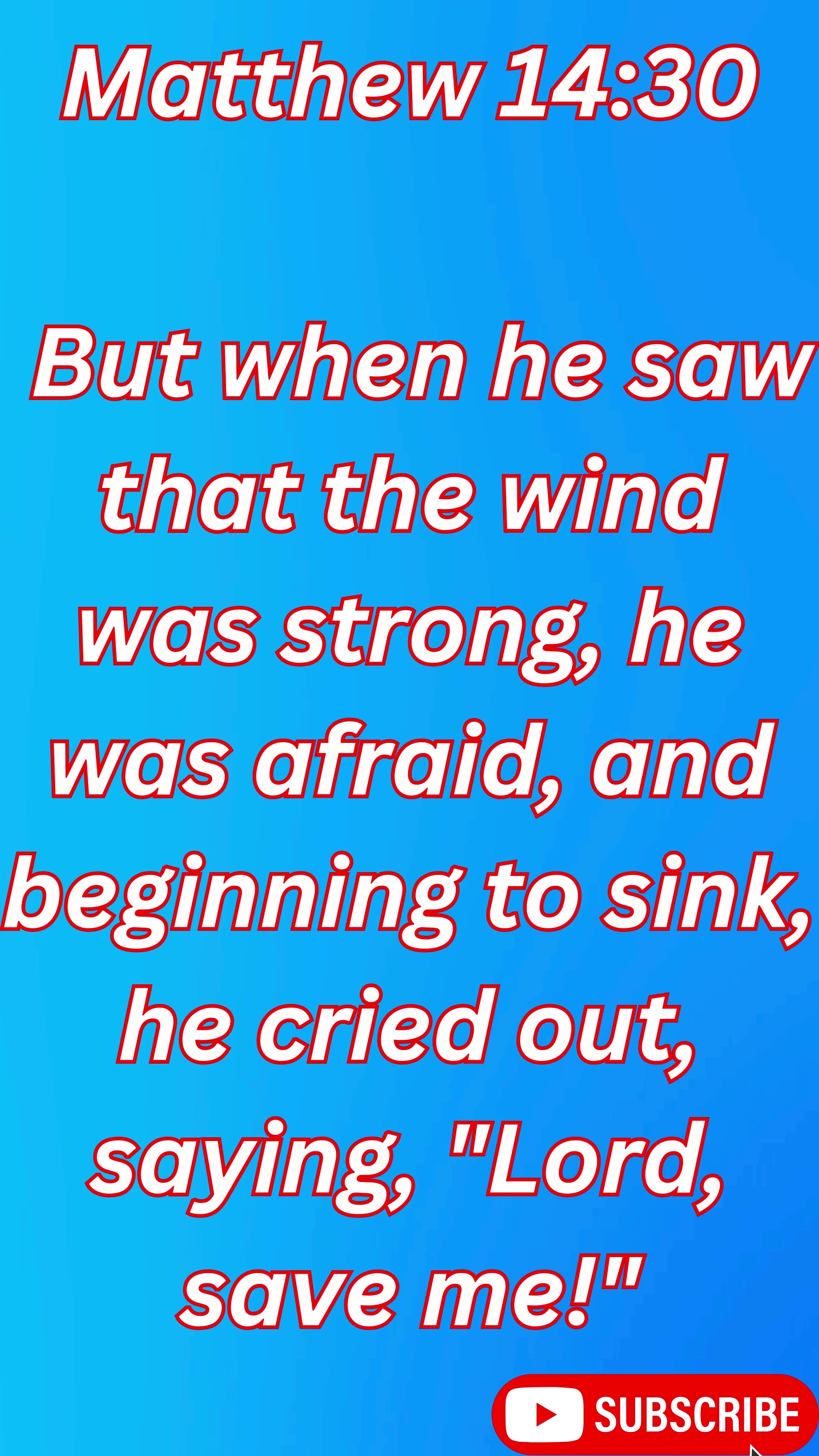 "Peter's Fear and Doubt: Sinking in the Storm" Matthew 14:30.# ...