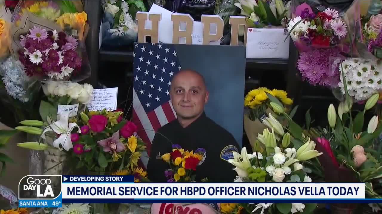 Public memorial service set for HBPD Officer Nicholas Vella killed in ...