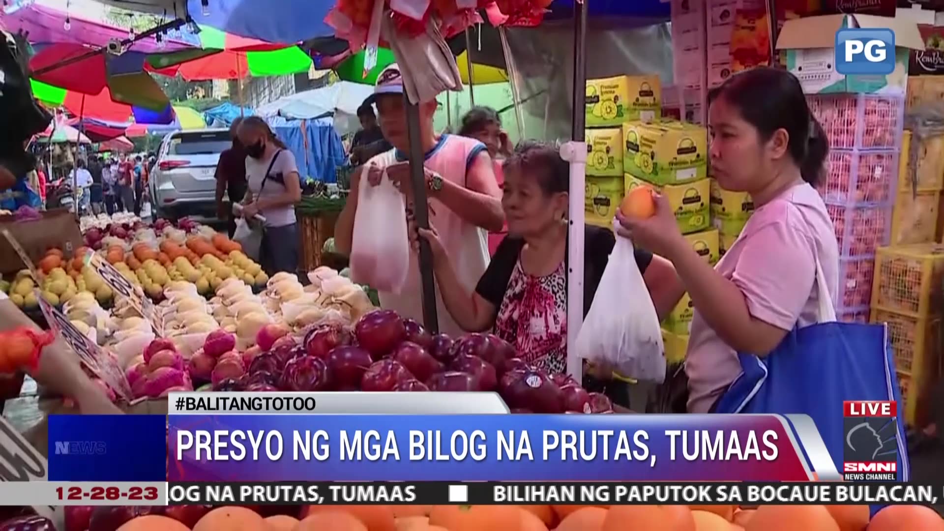 Presyo ng mga bilog na prutas, tumaas