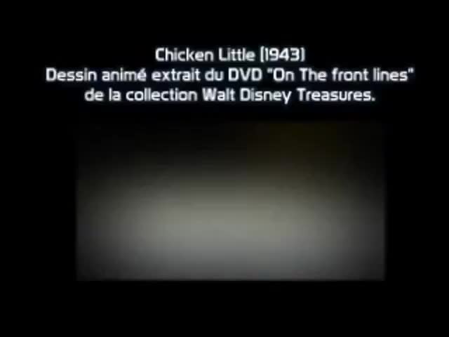 CHICKEN LITTLE - 1943 CARTOON ON PSYCHOLOGICAL WARFARE (SOUNDS FAMILIAR)