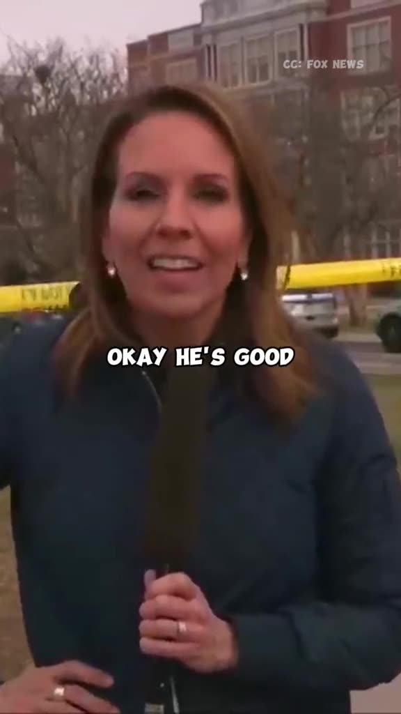 A Fox News reporter dropped everything whilst covering the Denver high ...