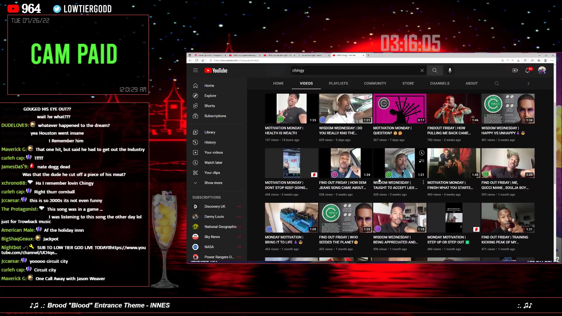 [7.25.22] LOW TIER GOD YOUTUBE LIVE STREAM 🛑 Games SINGLE Donat E ...