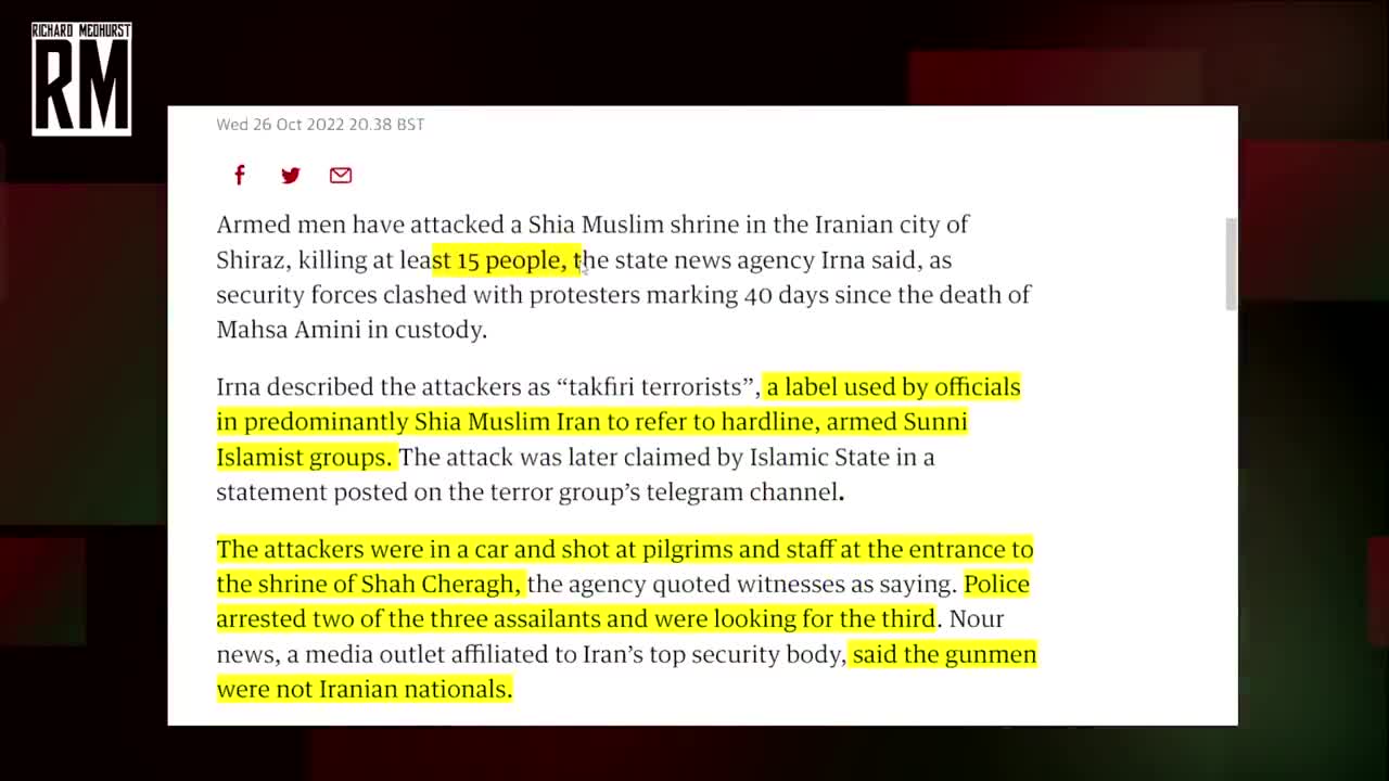 Richar Medhurst - Perfect example of Western double standards: