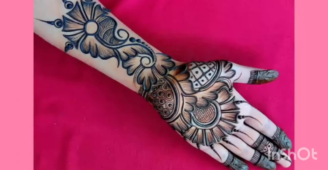 Easy mehandi design//simple design mehandi so beautiful
