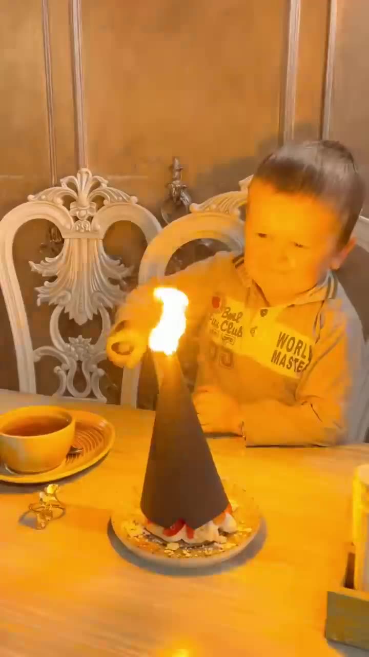 Hasbulla Fire show - 😂😂 #funny