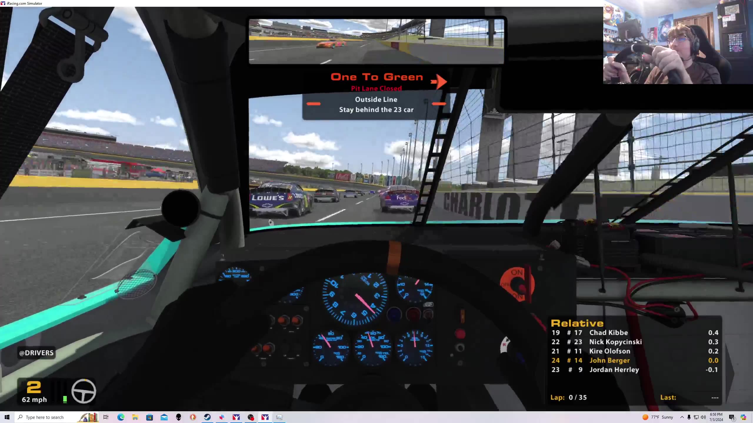 iRacing D Fixed ARCA Menards Series from Charlotte 7/3/24. Me and ...