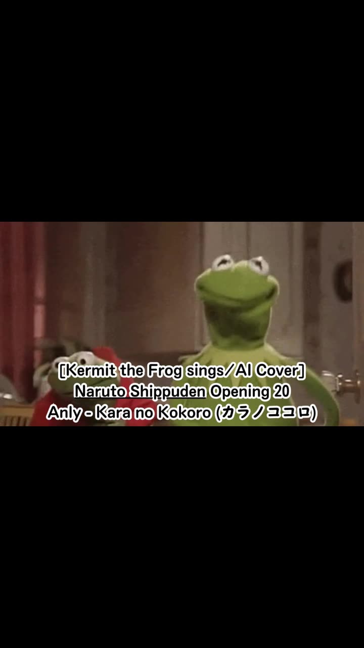 [Kermit the Frog sings/AI Cover] Naruto:Shippuden Opening 20 Anly ...