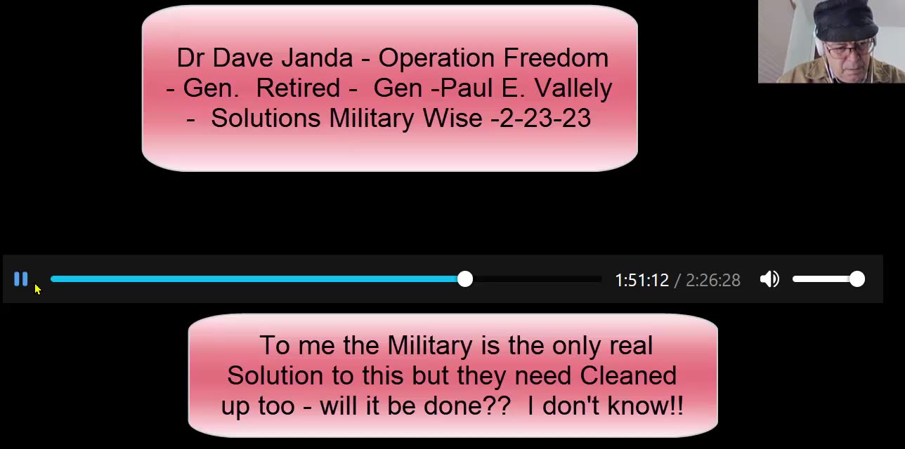 Dr Dave Janda - Retired General Army - Paul E. Vallely - Only way Clean Up this Mess-2-23-23