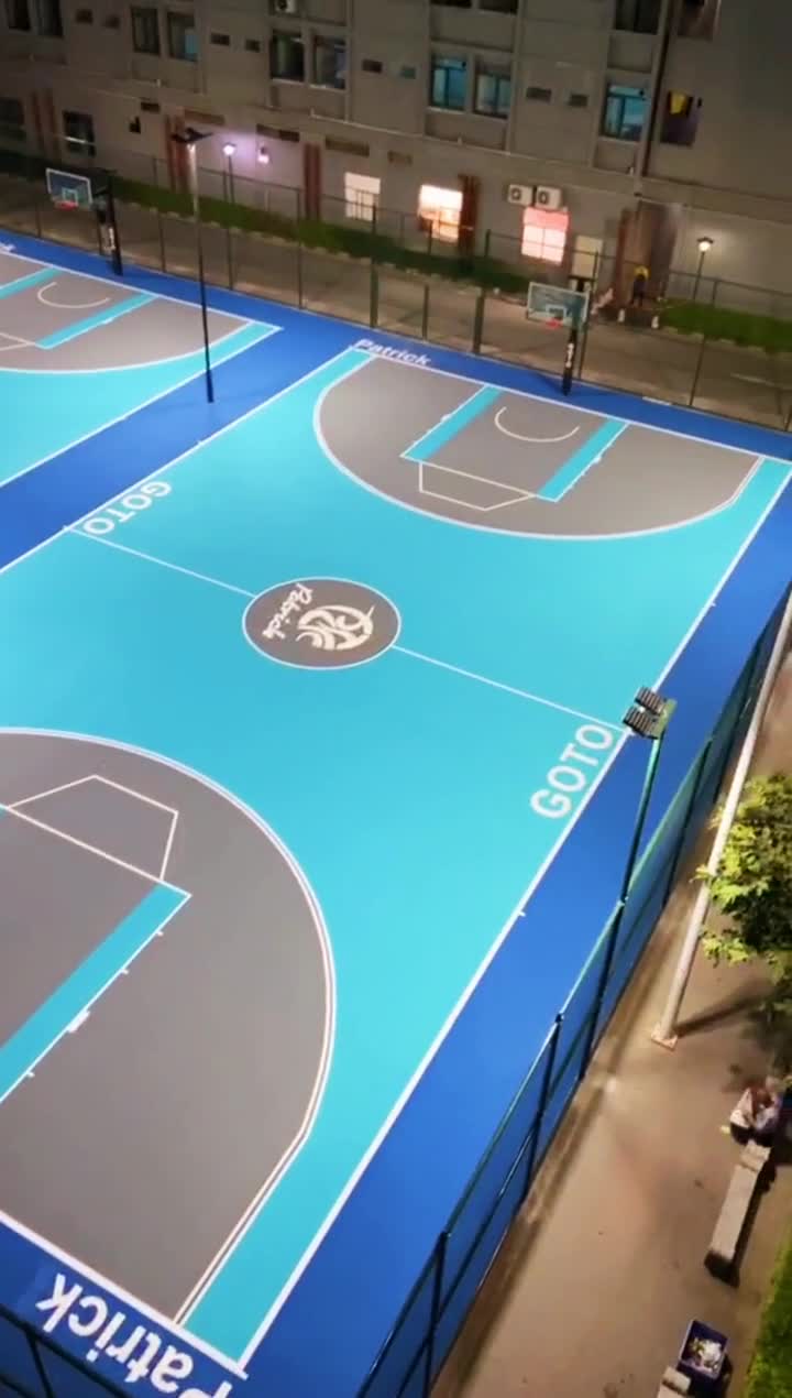 Basketball court flooring solution
