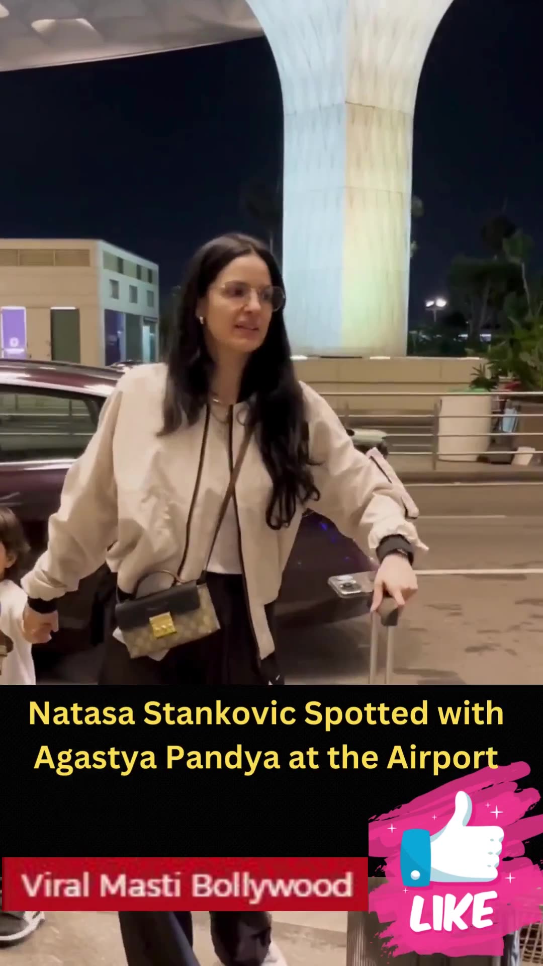 Natasa Stankovic Spotted with Agastya Pandya at the Airport