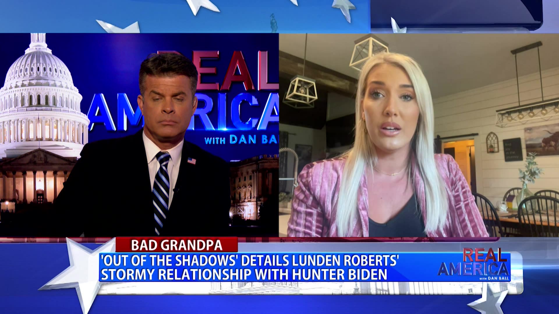 REAL AMERICA - Dan Ball w/ Lunden Roberts Discussing Her Book 'Out of ...
