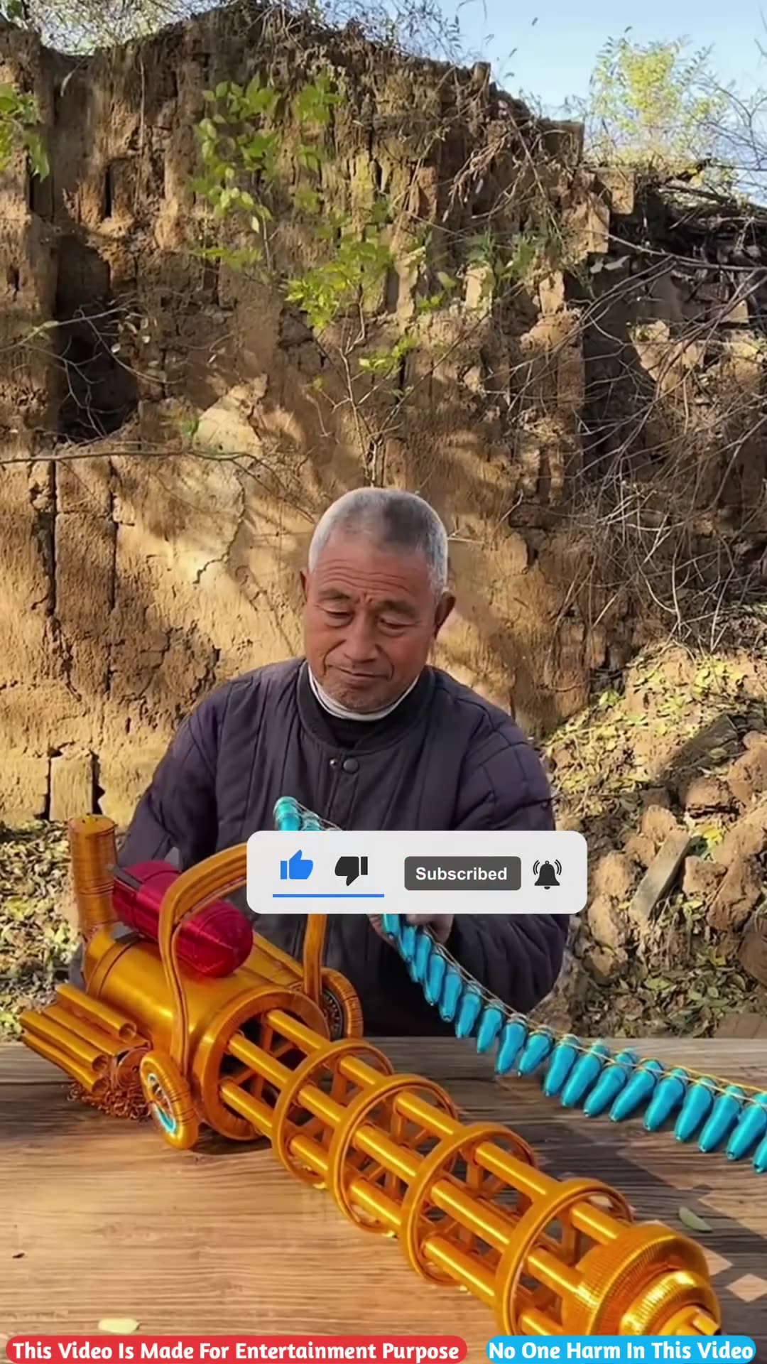 Old man machine gun #perfect gun