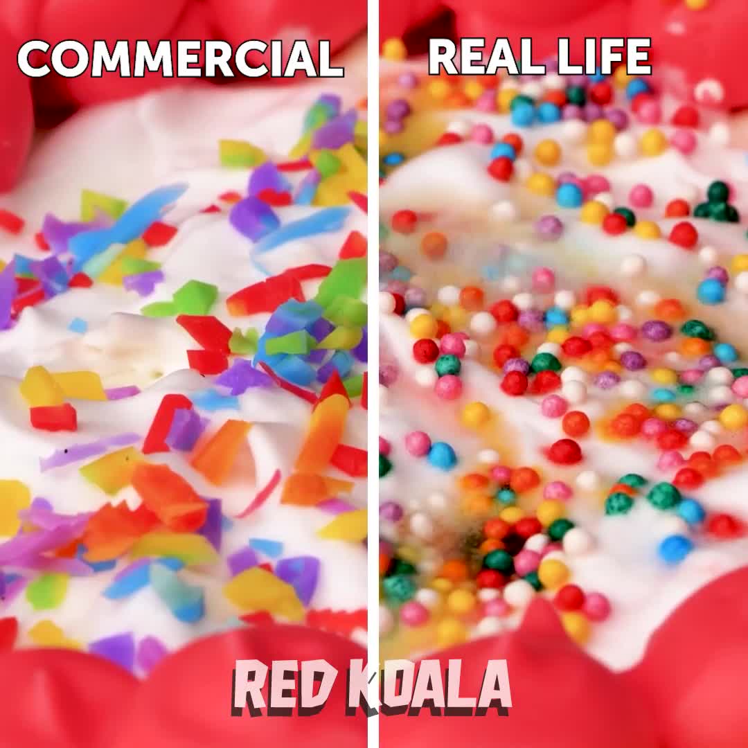 This is how the food comercials are done to look good