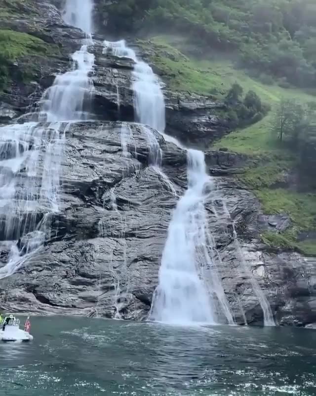 Seven waterfalls in the Geiranger Fjord