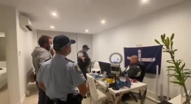 Aussie Cossack ARRESTED for showing the world . Please SHARE
