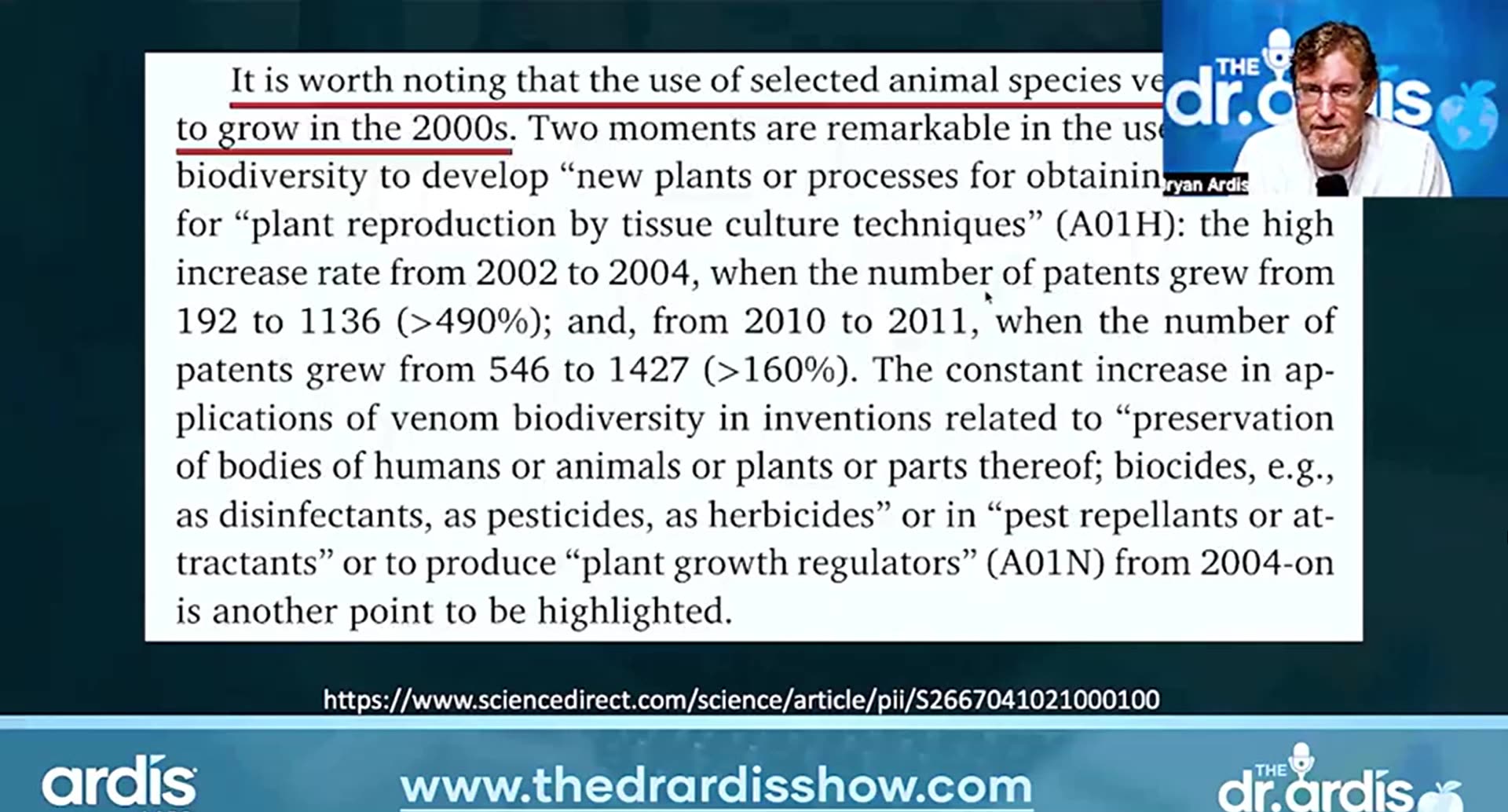Venom In Our Crops and Food - Dr Brian Ardis