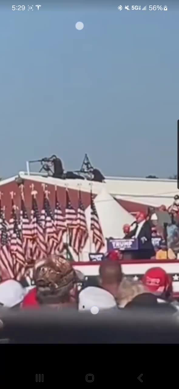 Secret Service snipers taking out the shooter. ASSASSINATION ATTEMPT ON ...