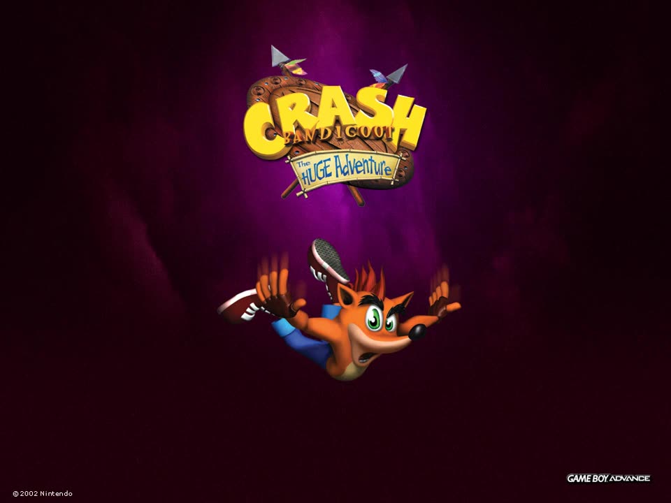 Opening Screen - Crash bandicoot XS (The huge adventure)