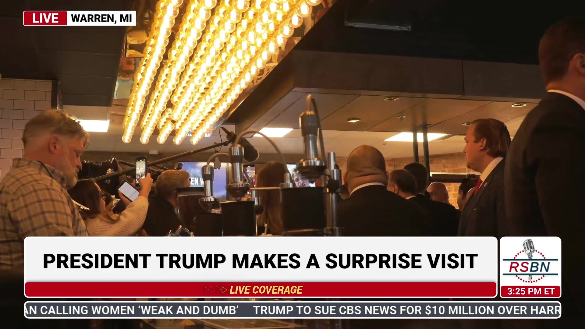 WATCH: President Trump Makes a Surprise Visit in Dearborn, MI - 11/1/24