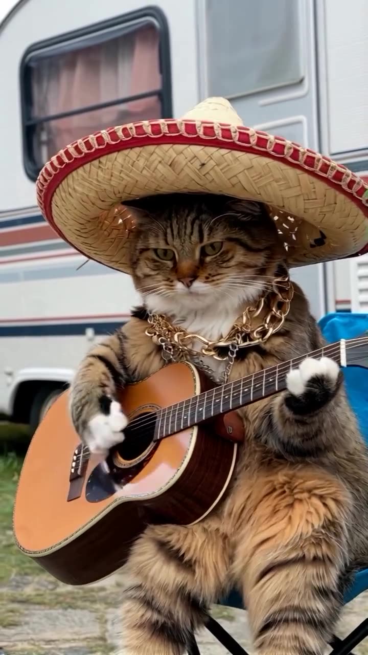 Musical Cat: Hilarious Feline Maestro!