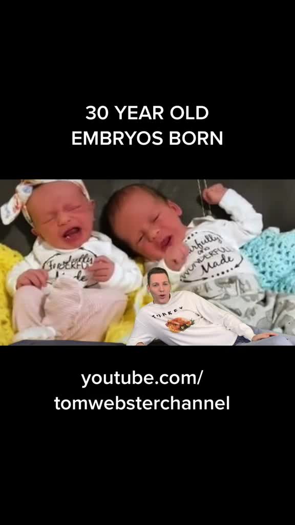 Parents welcome twins born from embryos frozen 30 years ago