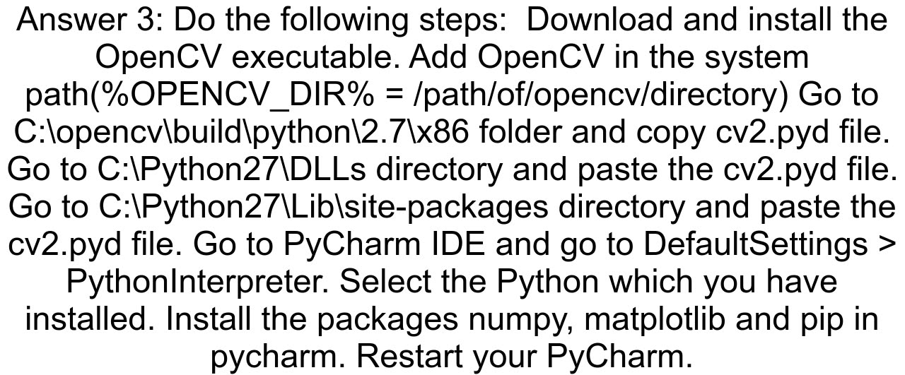 Cannot import cv2 in PyCharm
