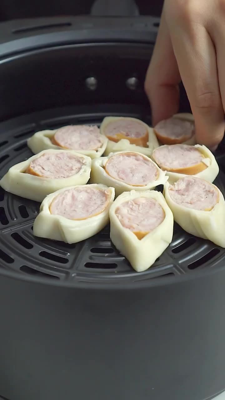 Sausage Cheese roll ASMR