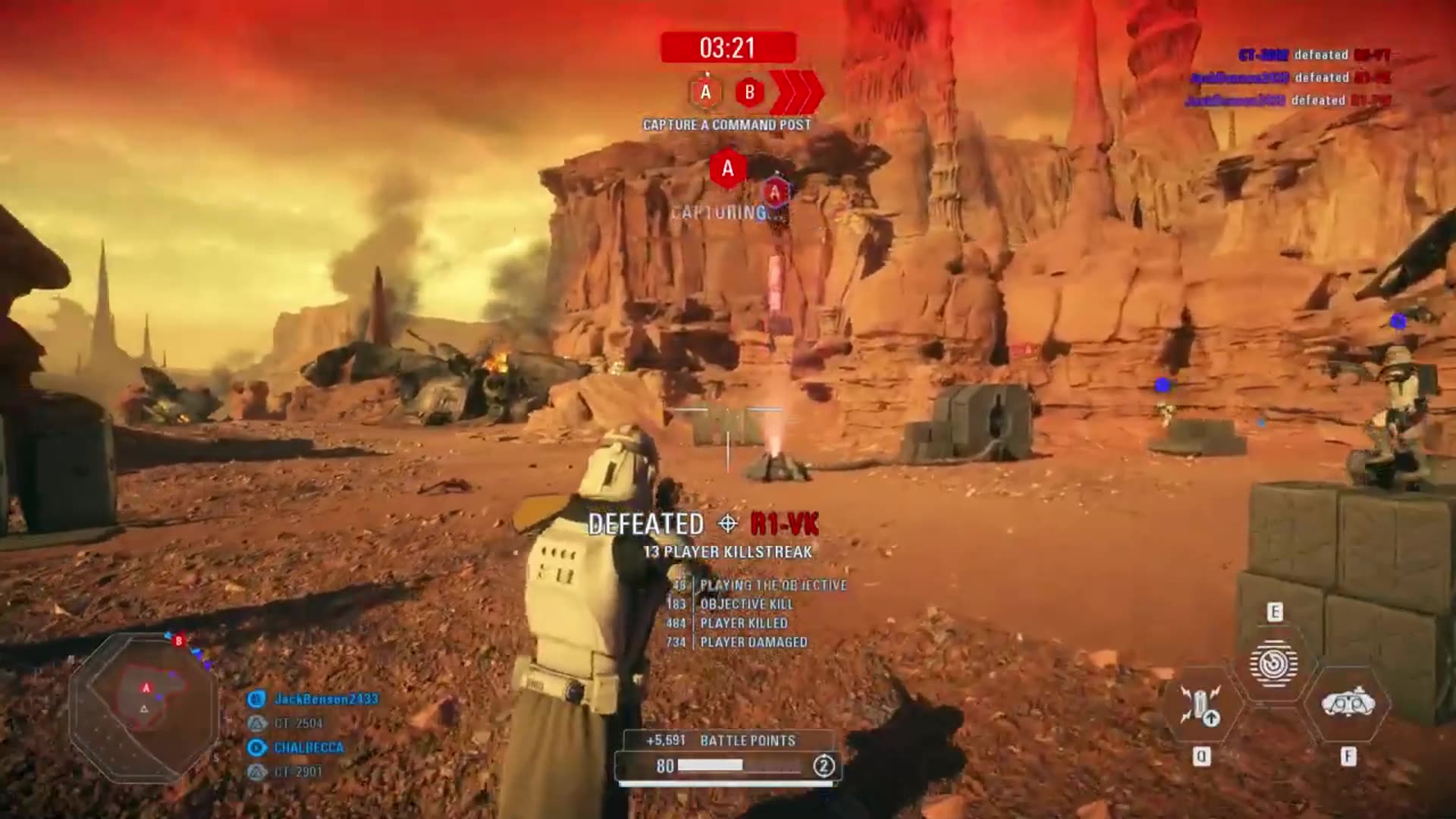 SWBF2 2017: Instant Action Mission (Attack) Galactic Republic Geonosis ...