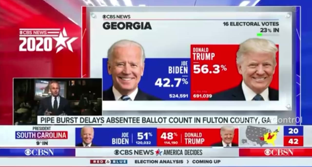 NEVER FORGET: CBS Breaks the News on Election Night that a Water Pipe ...