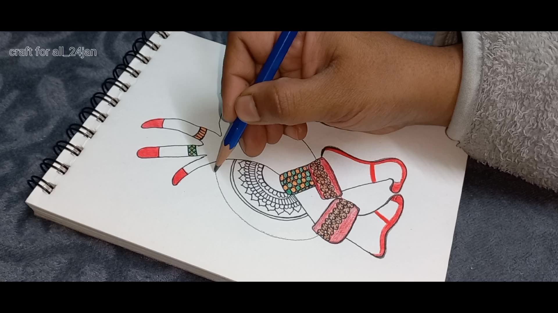 Kathak Dancer Hand Mudra Drawing | Classical Kathak Mudra Drawing ...