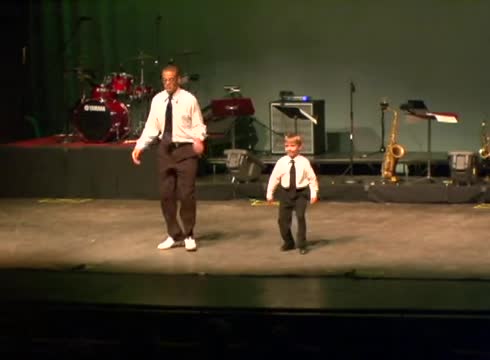 Tap Dance Showdown Between Talented Toddler And Seasoned Pro