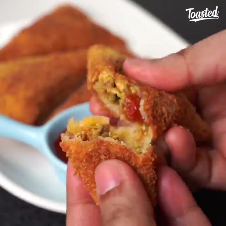 Crispy chicken cone 😋
