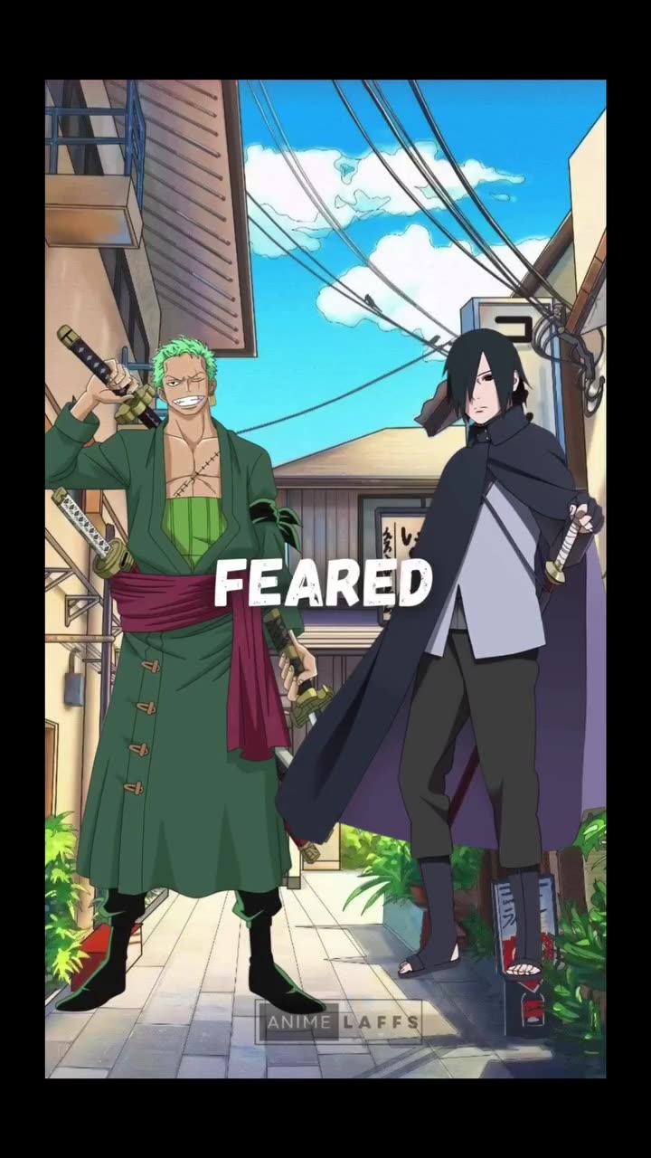 Uchiha Sasuke vs Roronoa Zoro #anime#naruto#onepiece#zoro#sasuke