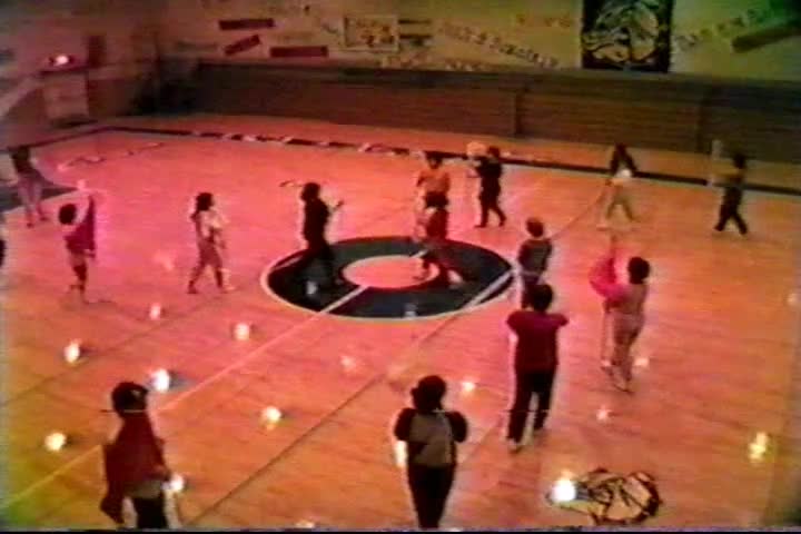 Winter guard practice