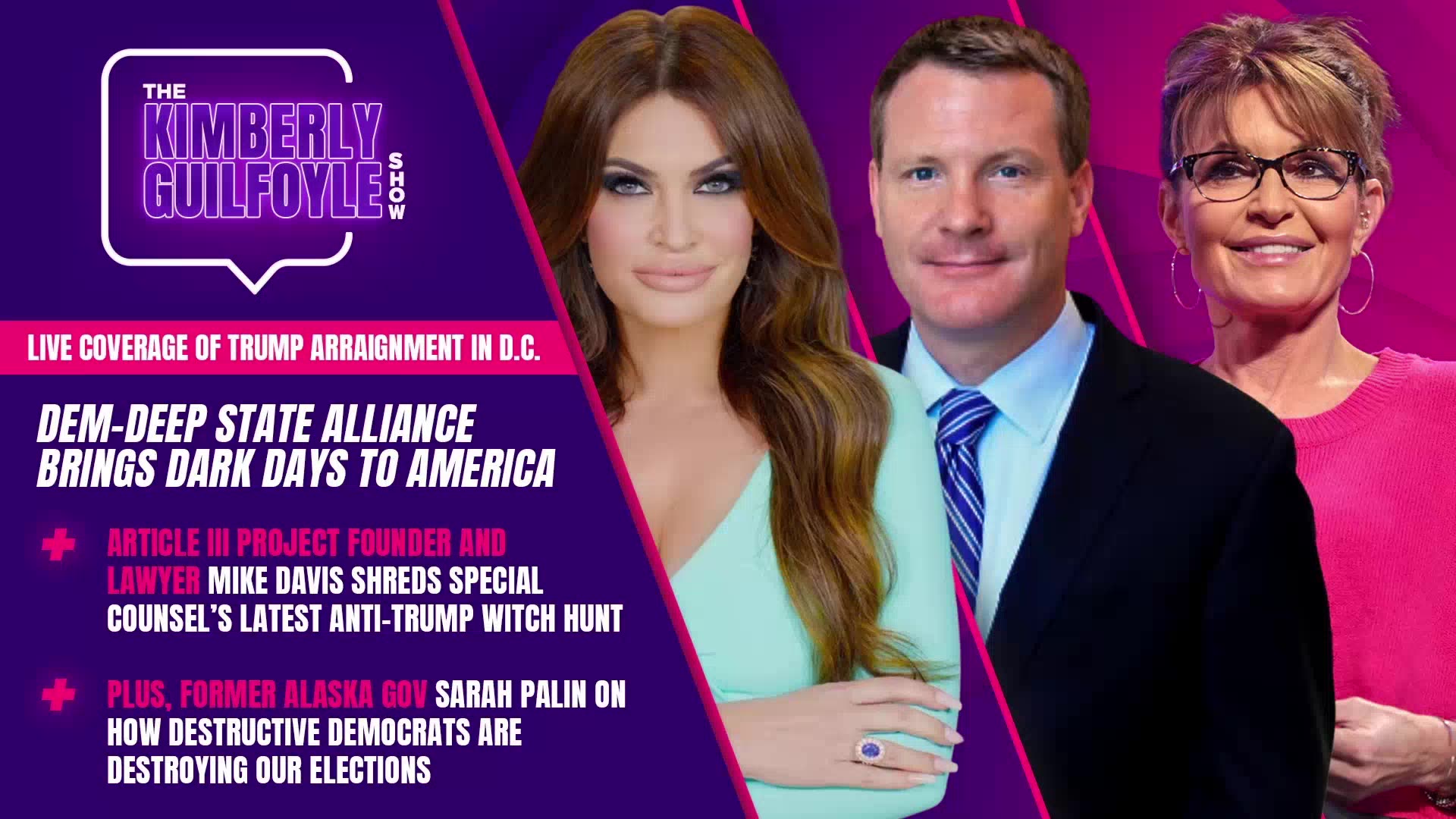 LIVE COVERAGE OF TRUMP ARRAIGNMENT, BIDEN DOJ BRINGS DARK DAYS TO ...