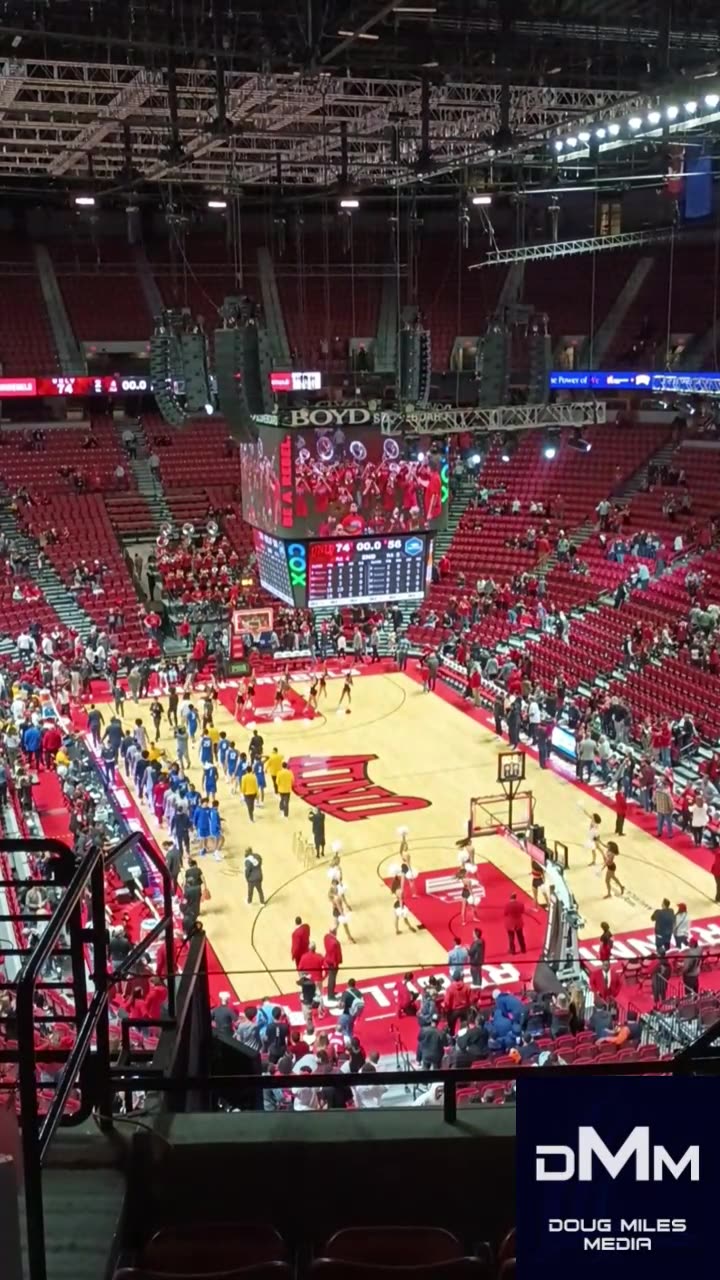 Visiting the Thomas and Mack Center in Las Vegas for some College Hoop!
