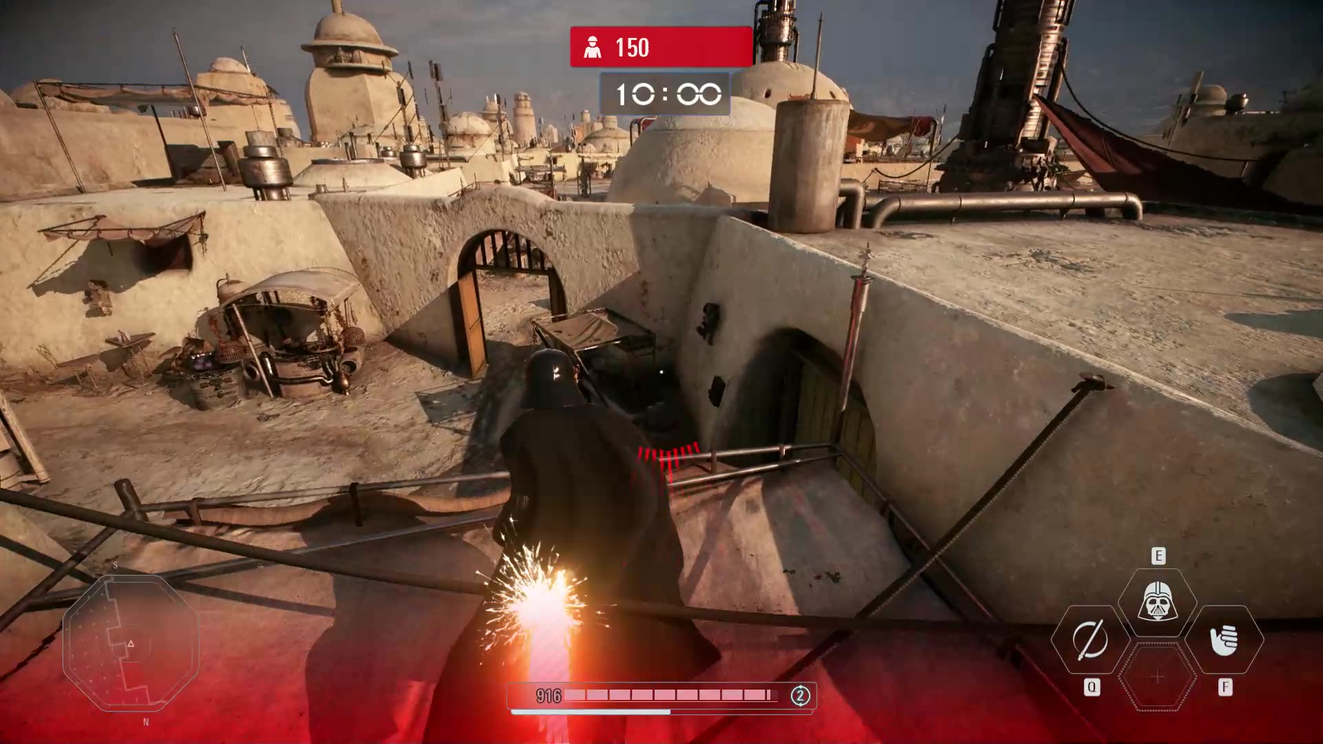 Star Wars Battlefront II 2017: Arcade Onslaught Darth Vader Mos Espla ...