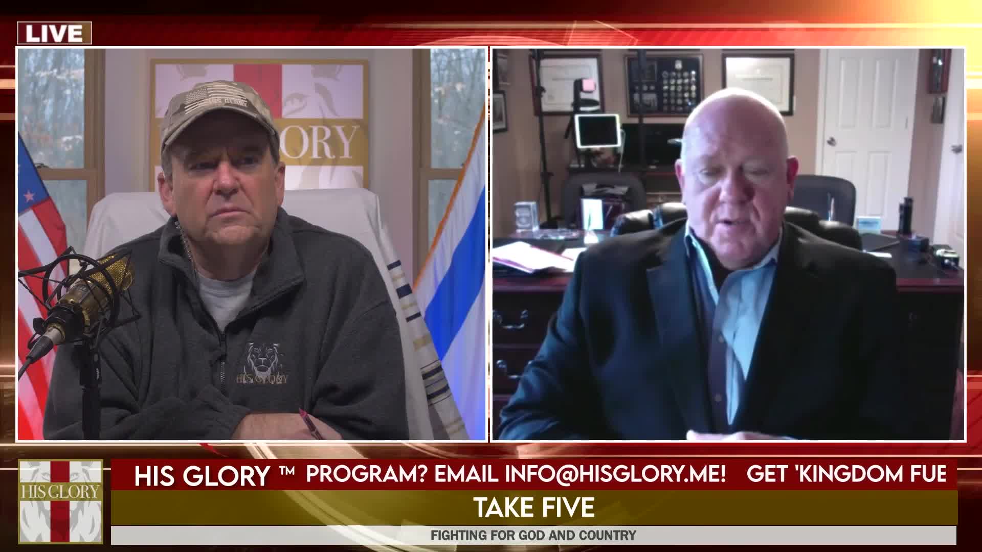 His Glory Presents: Take FiVe - Brighteon Edition w/ Kevin Sorbo & Tom ...