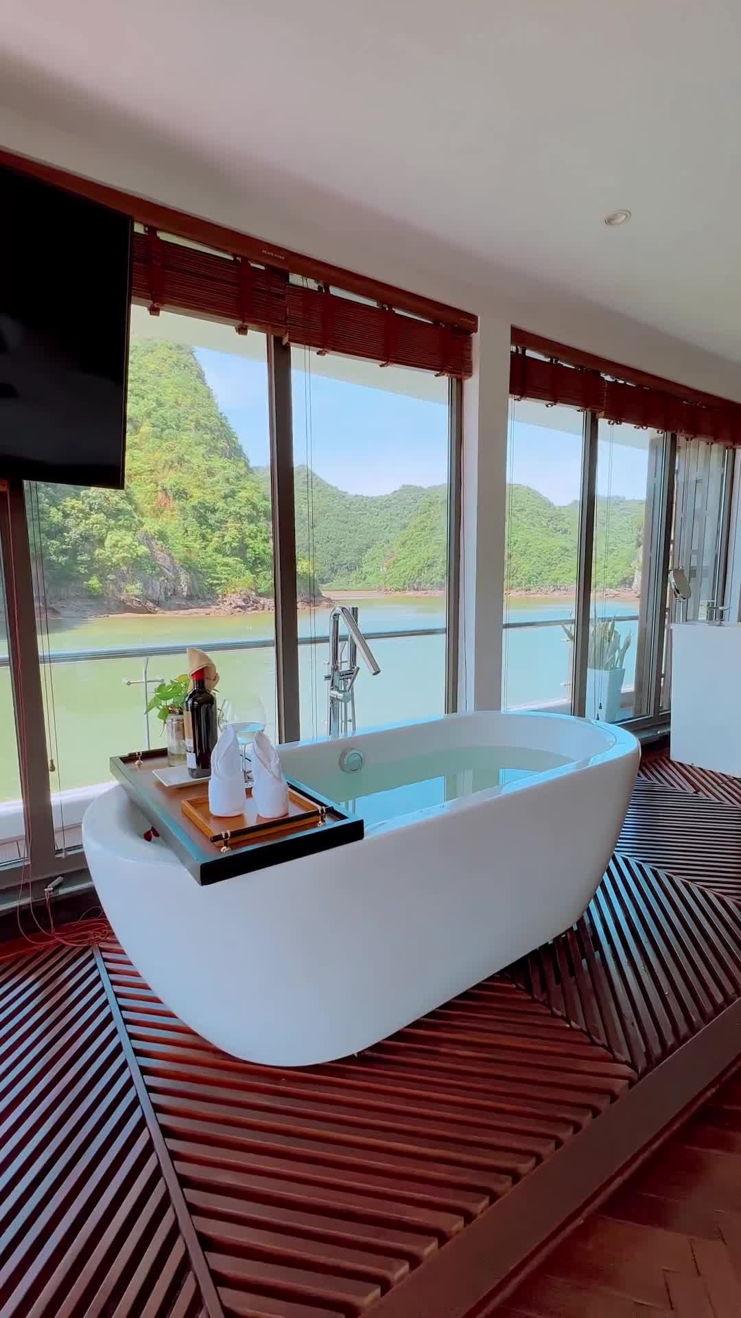 And where do you have a bath