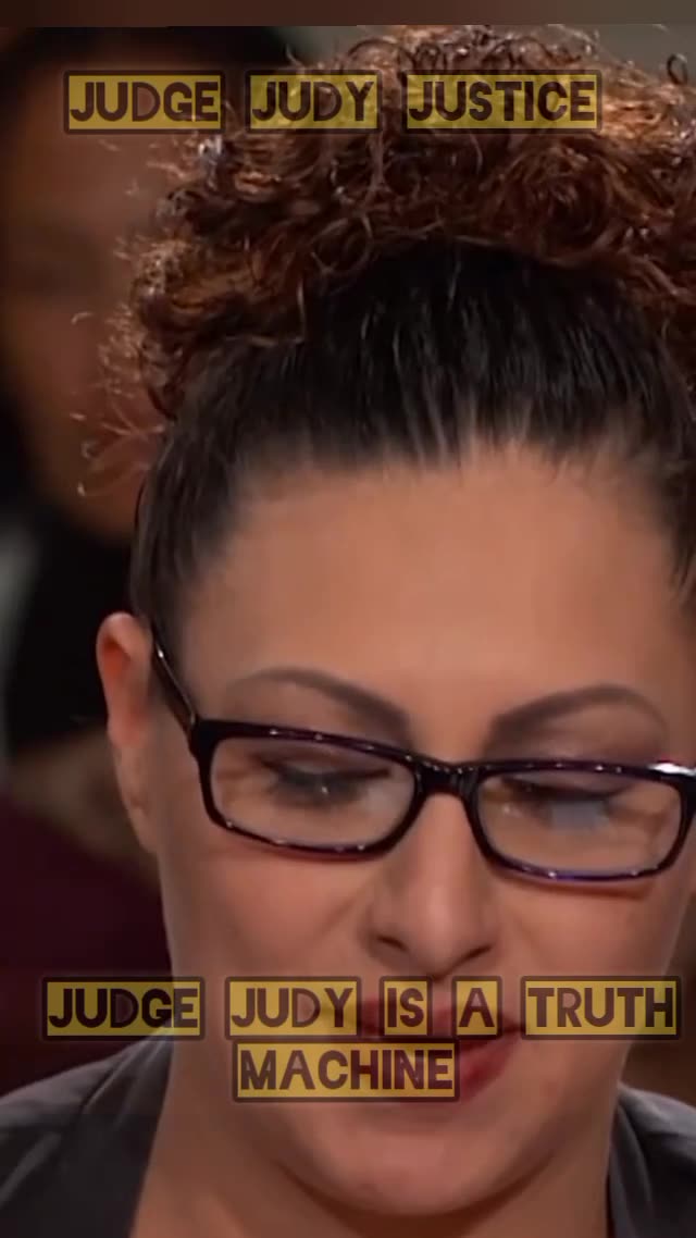 Judge Judy Is A Truth Machine| Judge Judy Justice
