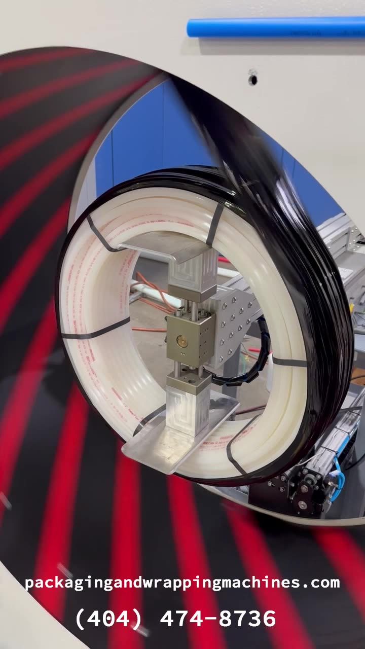 Horizontal Stretch Wrapping Machine | Pro 1100 Automatic Orbital Ring ...