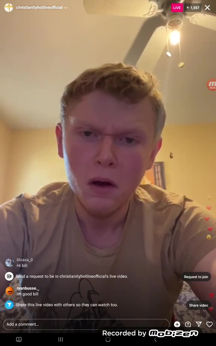 Bill jensen Instagram livestream 3/16/23