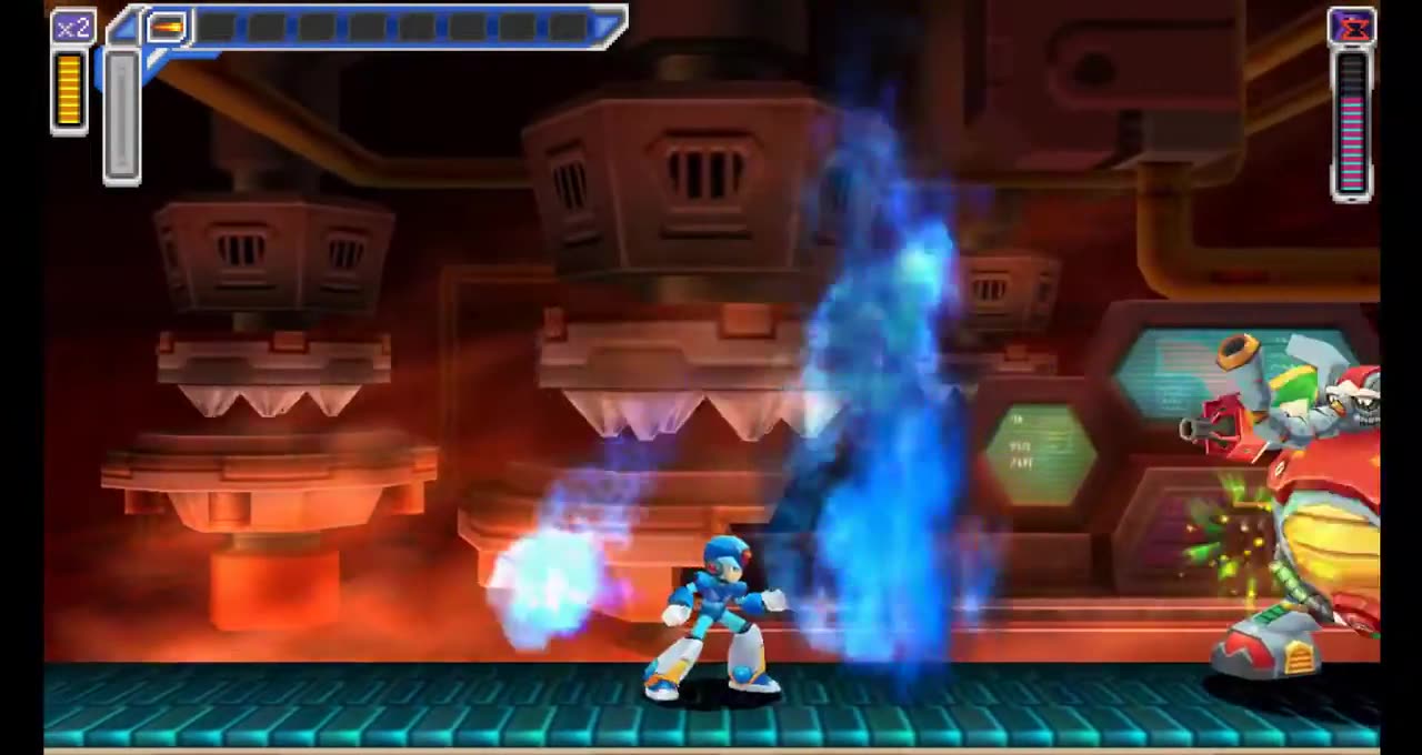Megaman Maverick Hunter X - Flame Mammoth "Hard mode/No Damage"
