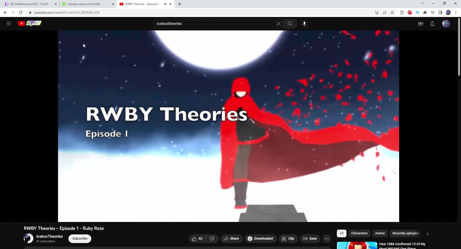 Rwby Theories Episode 1 Ruby Rose