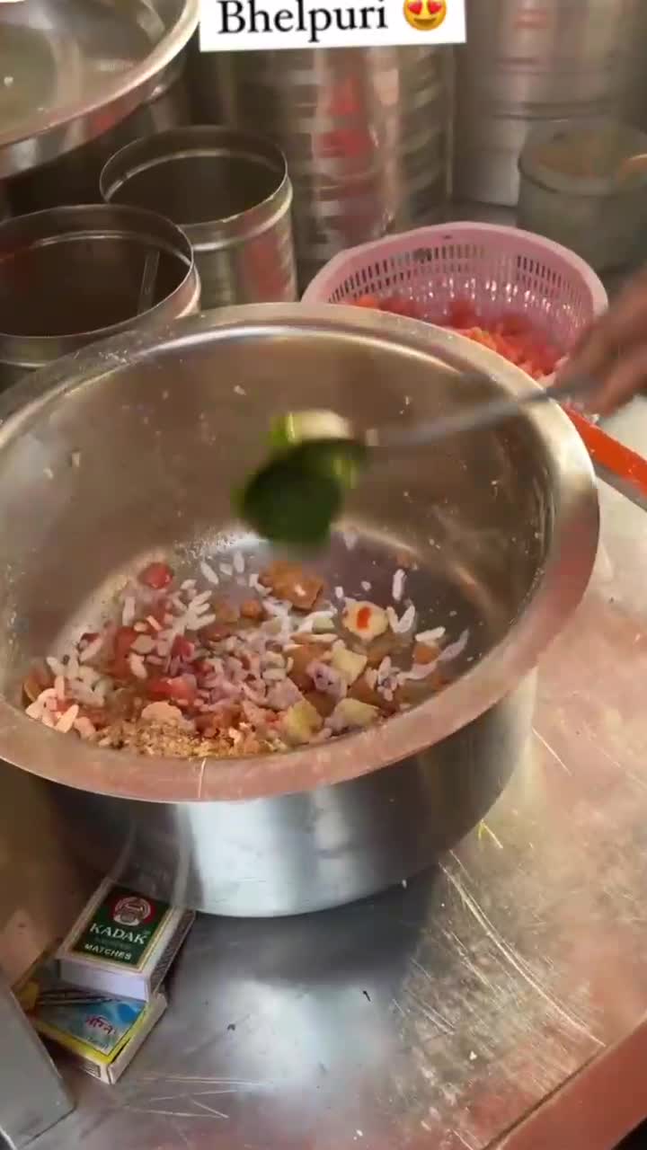 Indian BEL Puri dish