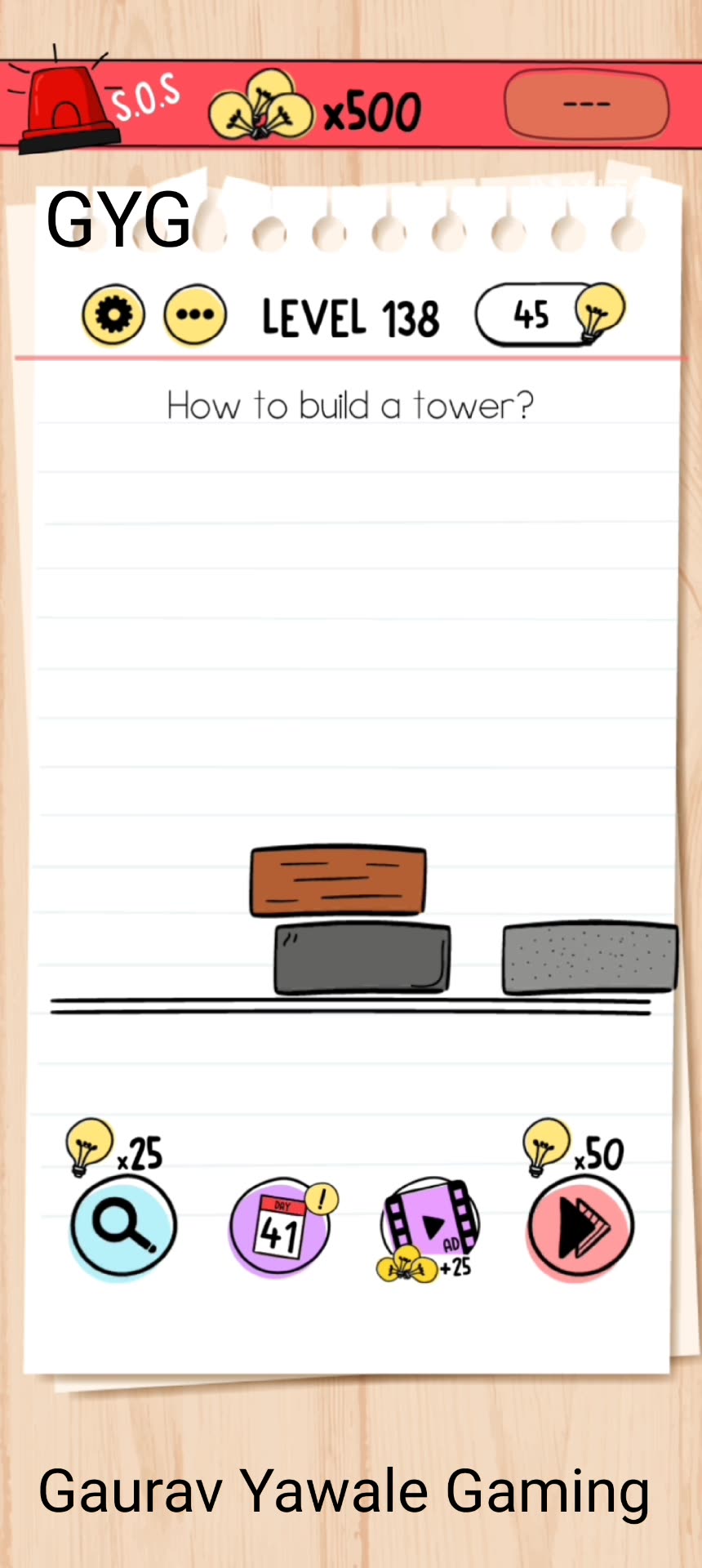 How to build a tower? Brain Test Level 138!